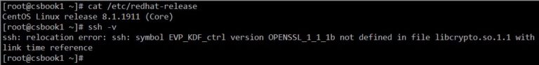 CentOS 8.1使用编译OpenSSL报错symbol EVP_KDF_* not defined in file libcrypto.so.1.1 | ReMember